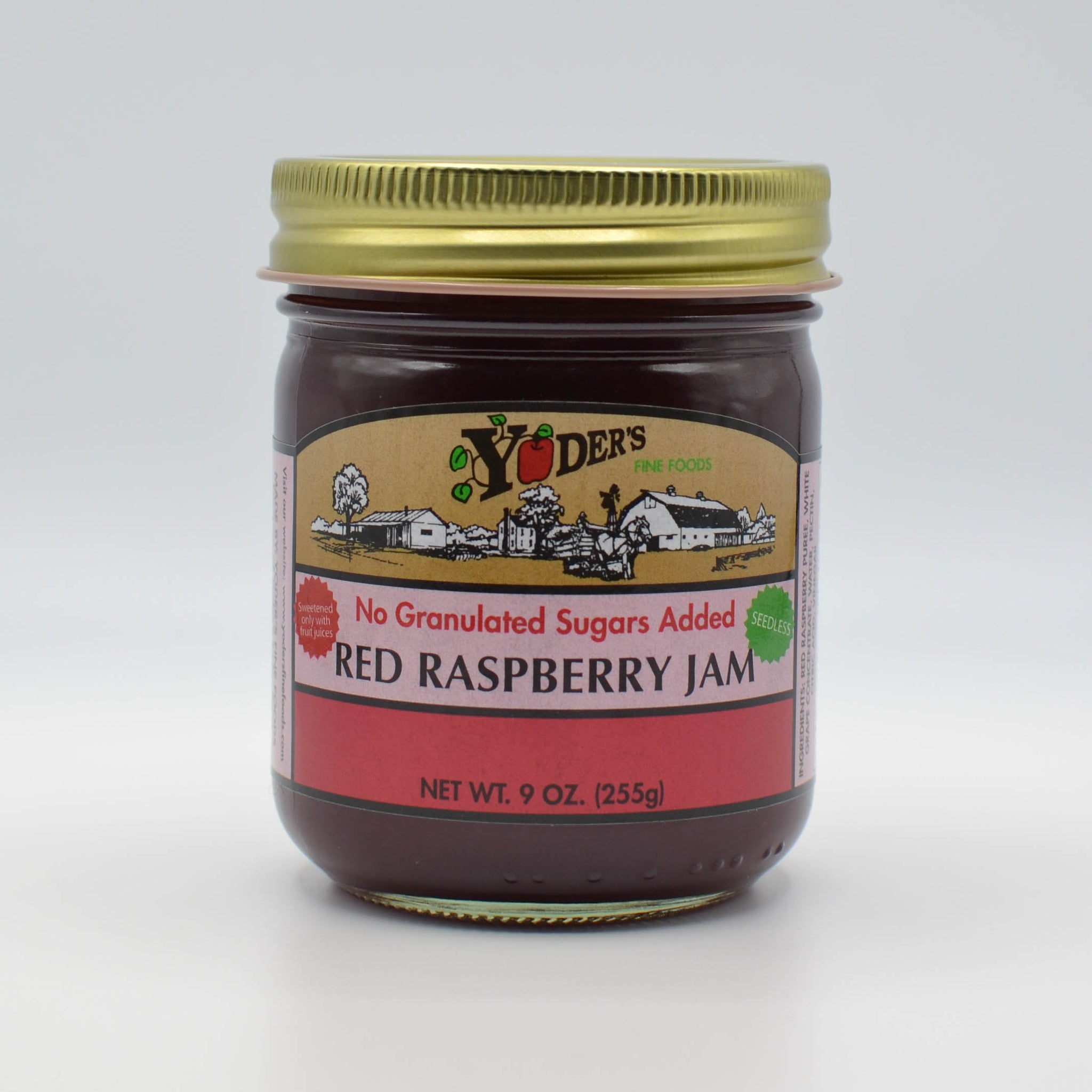 Seedless Sugarless Red Raspberry Jam – Yoders Fine Foods
